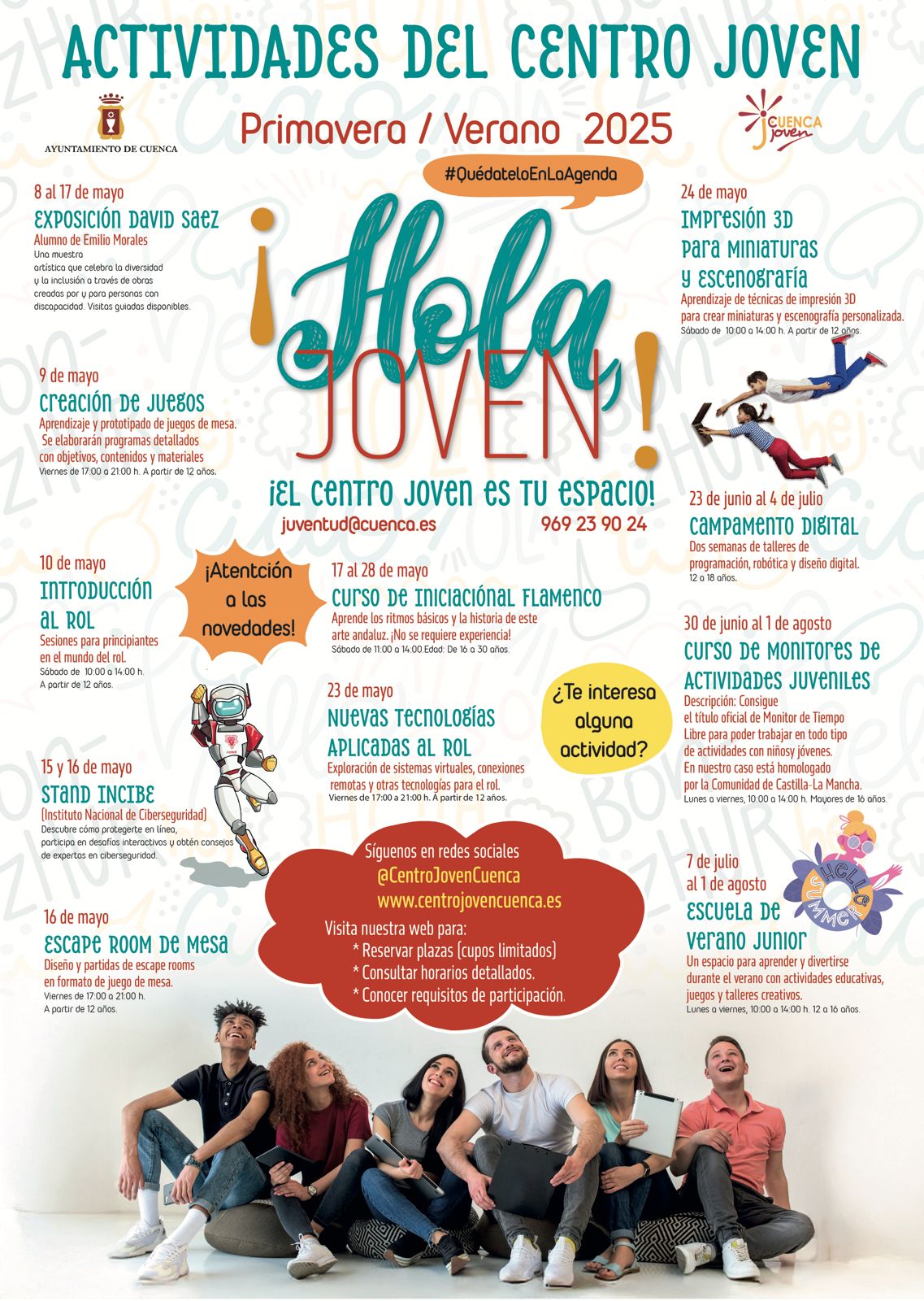 PROGRAMA ACTIVIDADES CENTRO JOVEN - Noticias - CUENCAJOVEN - Centro ...